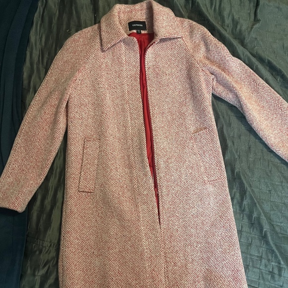 Express | Jackets & Coats | Vintage Express Pink Wool Coat | Poshmark